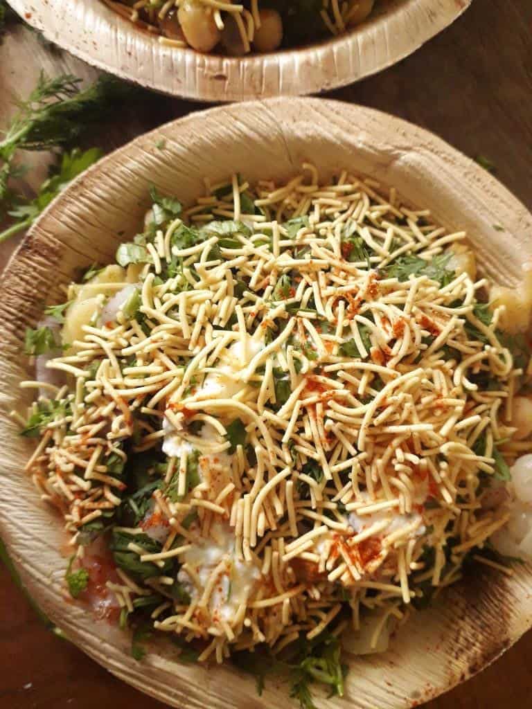 Easy Aloo Chaat / Spicy Potato Chaat - My Dainty Kitchen