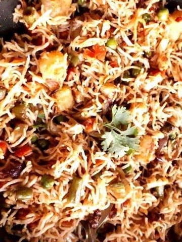 Vermicelli Pulao Semiya Pulao - My Dainty Kitchen