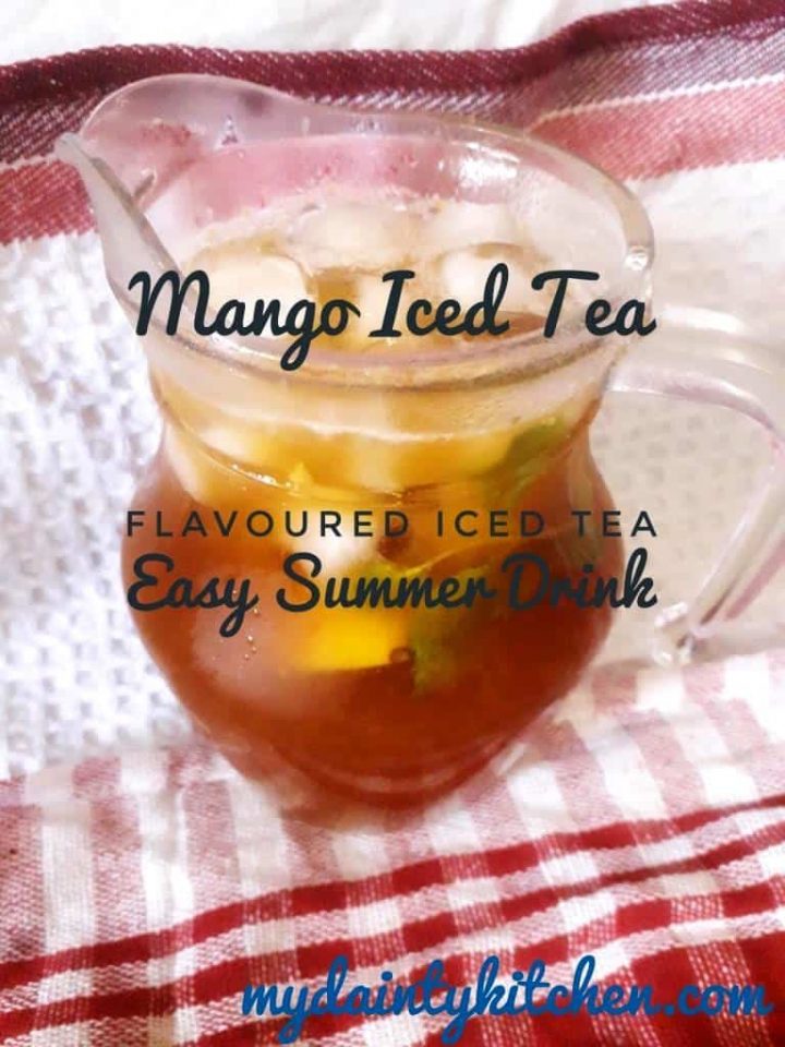 Mango Lemon Iced Tea - Refreshing Summer Drink - My Dainty Kitchen