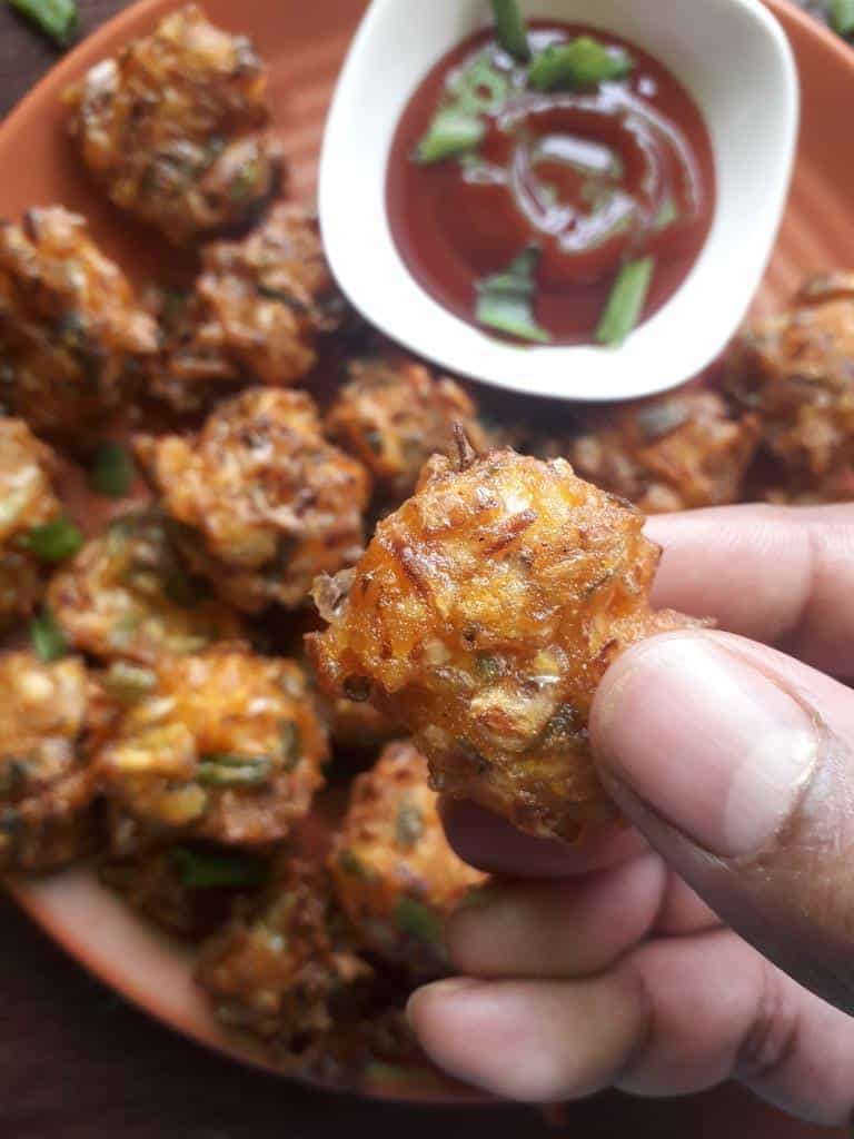 Chinese Pakoda | Chinese Fritters - My Dainty Kitchen