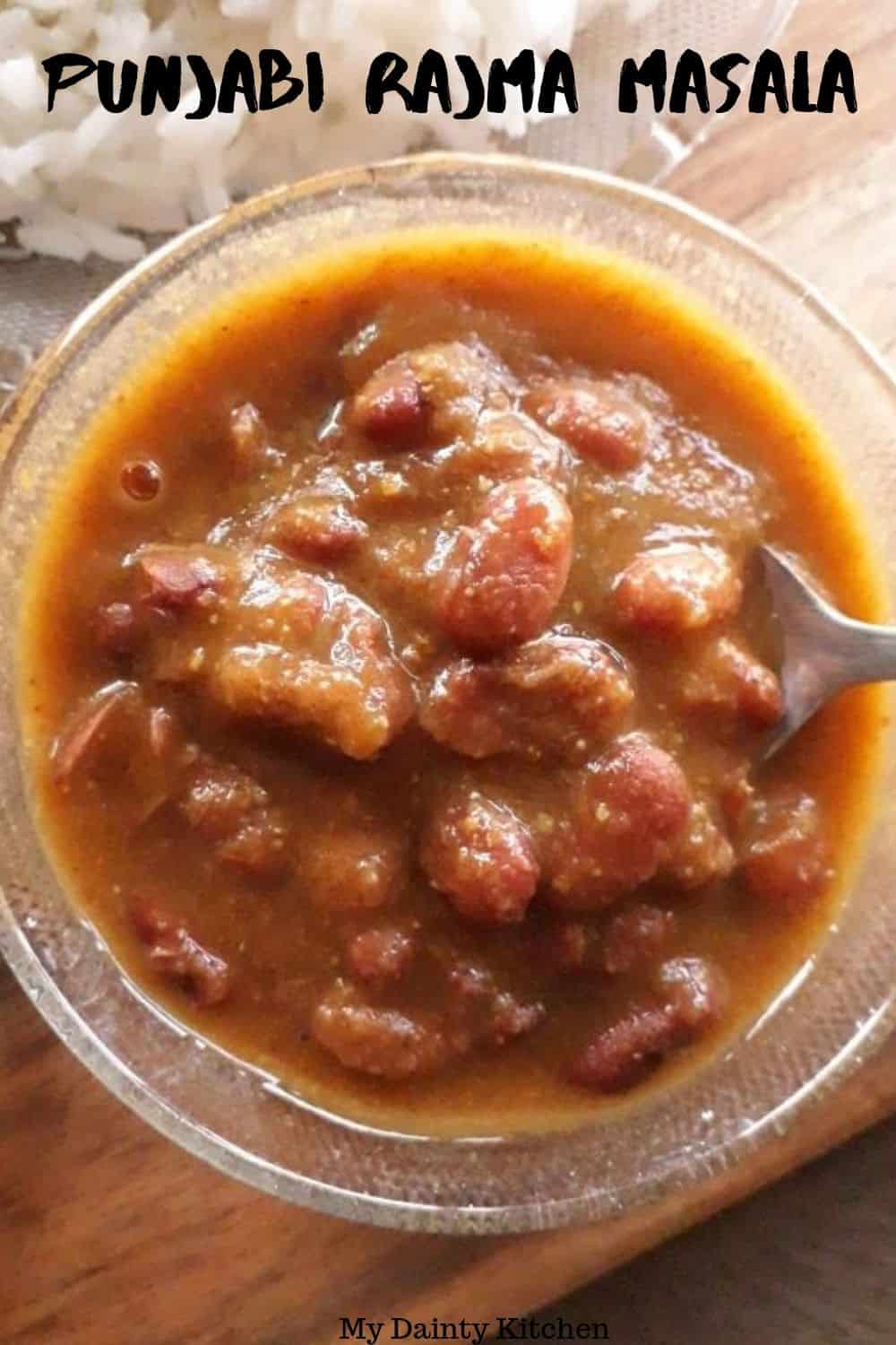 Rajma Masala | Indian Kidney Beans Curry - My Dainty Kitchen