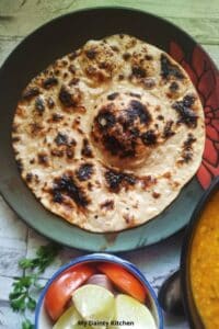 Tandoori Roti on Tawa | Tandoori Roti on Stove Top - My Dainty Kitchen