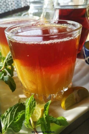 Mango Lemon Iced Tea - Refreshing Summer Drink - My Dainty Kitchen