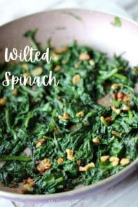 Wilted Spinach - How to wilt spinach? - My Dainty Kitchen