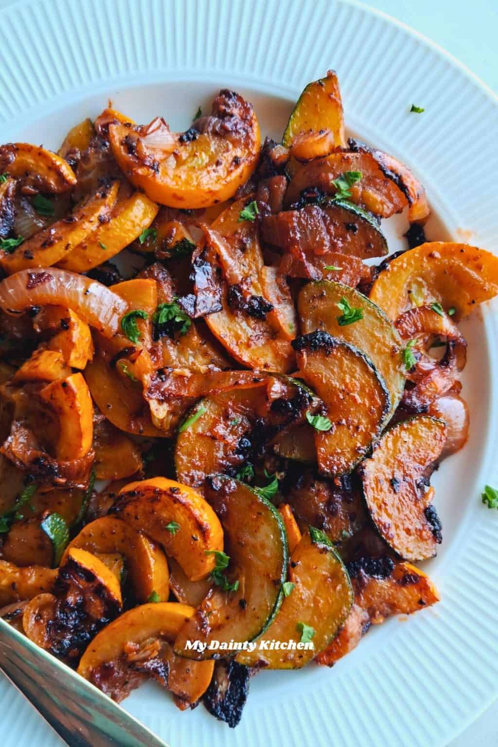 Sauteed Zucchini - My Dainty Kitchen