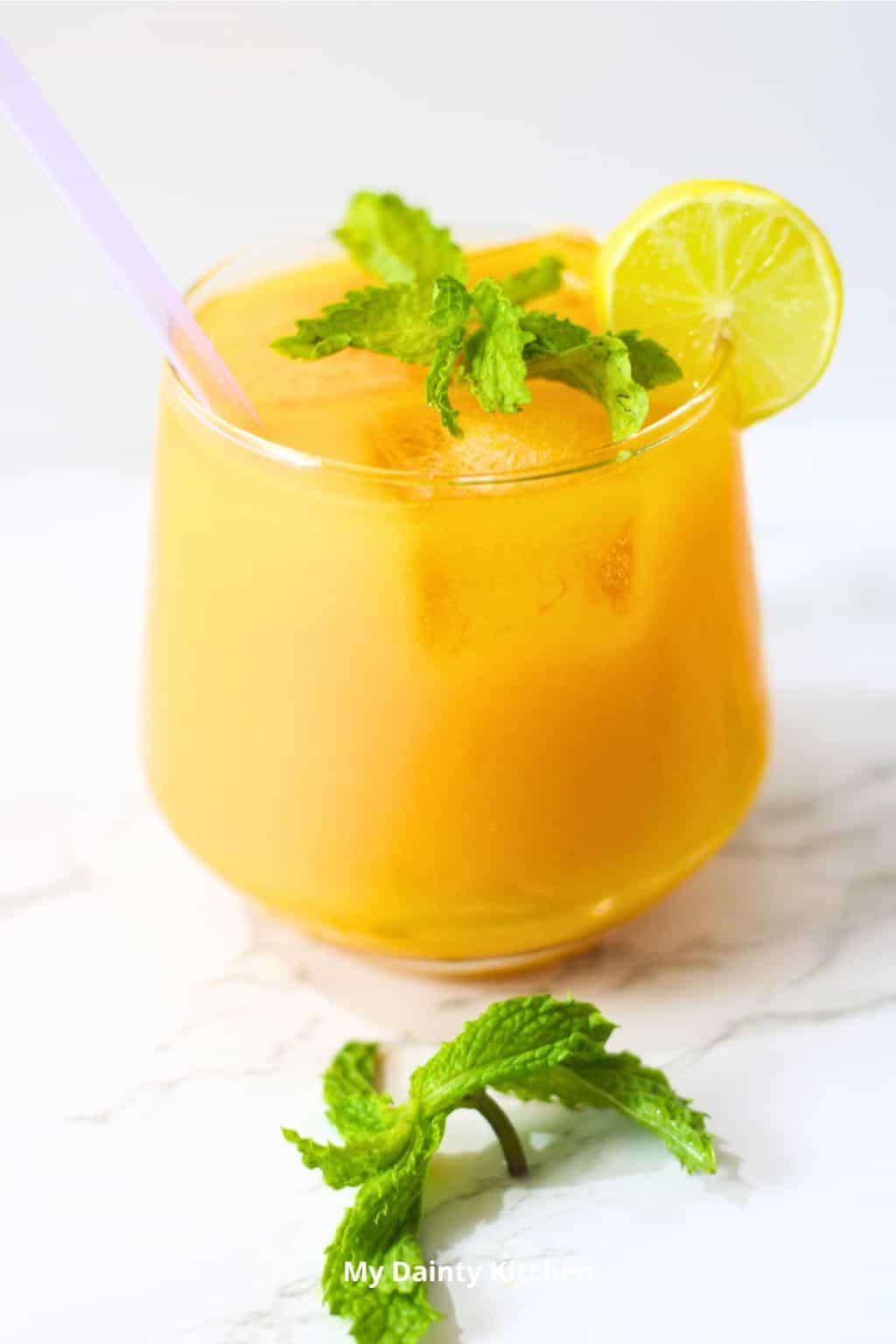 Mango Lemonade - My Dainty Kitchen