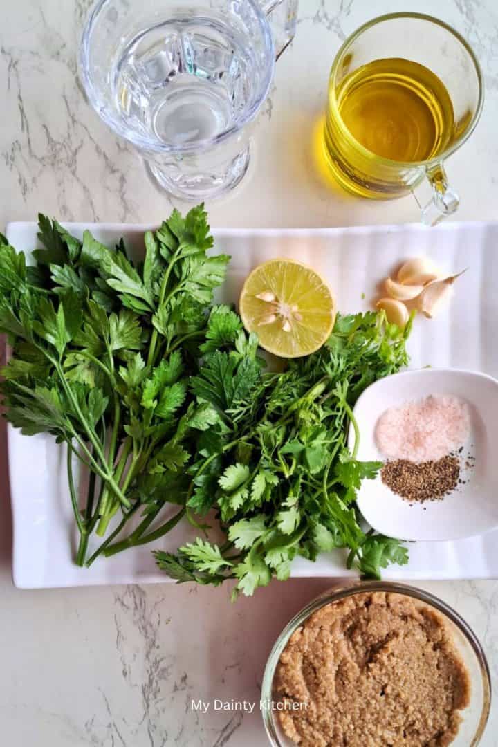 Lemon Herb Tahini - My Dainty Kitchen