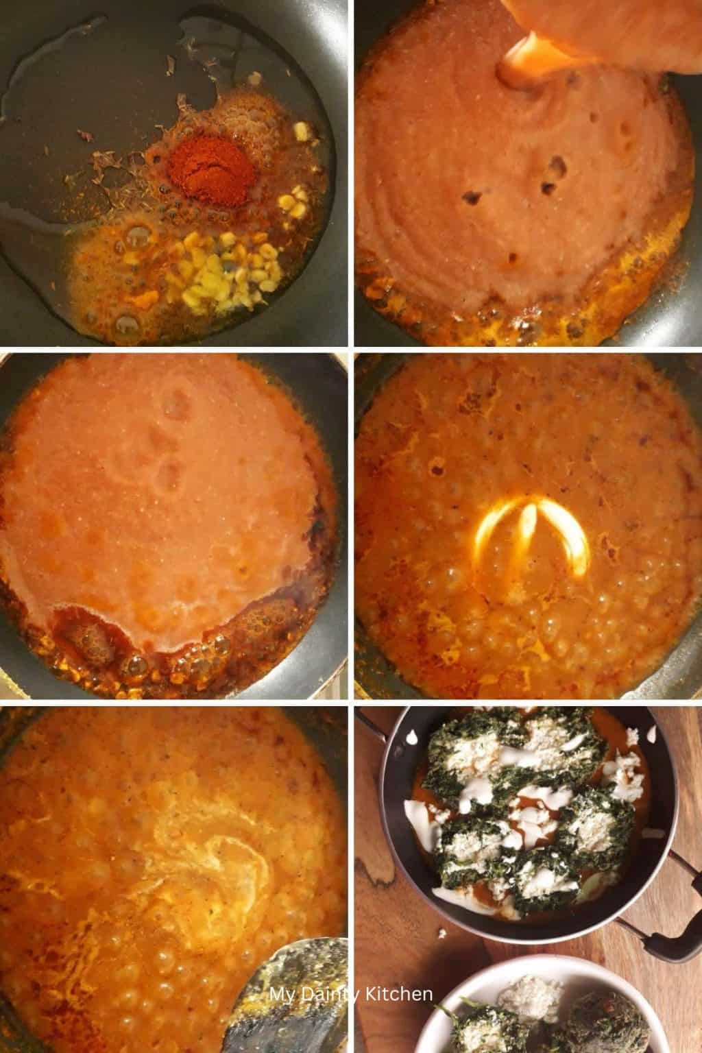 Shaam Savera (Palak Paneer Kofta) - My Dainty Kitchen