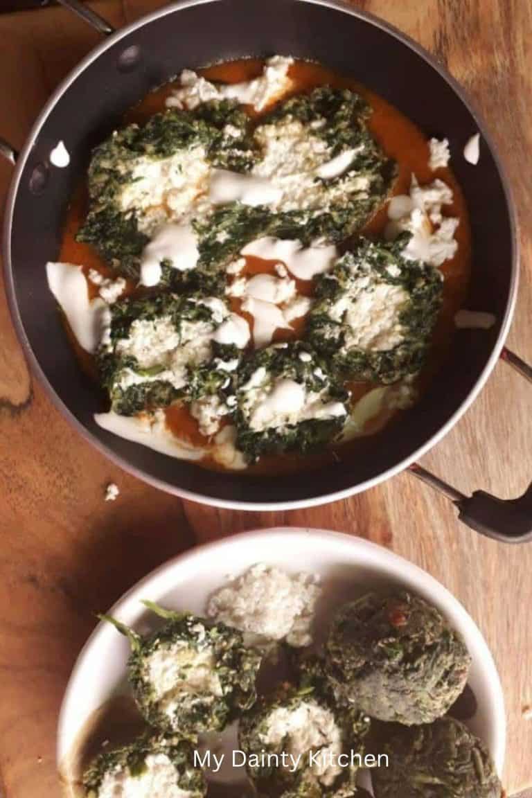 Shaam Savera (Palak Paneer Kofta) - My Dainty Kitchen
